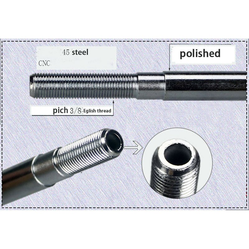 Bicycle Wheel Hub Axle Front Rear Steel Hollow Spi... – Grandado