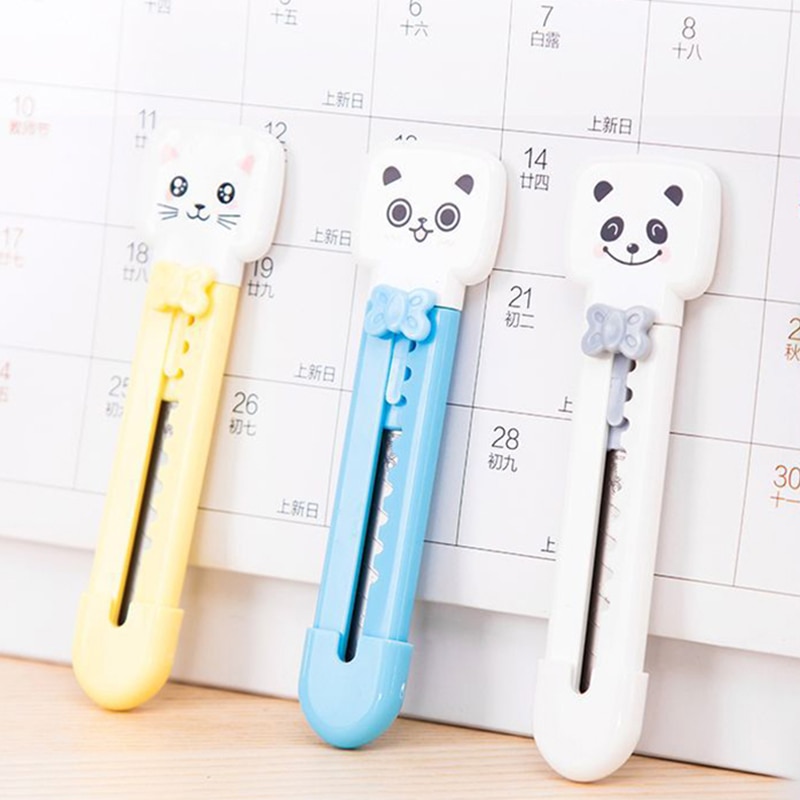 1Pcs Cute Mini Cartoon Cat Portable Utility Knife ... – Vicedeal