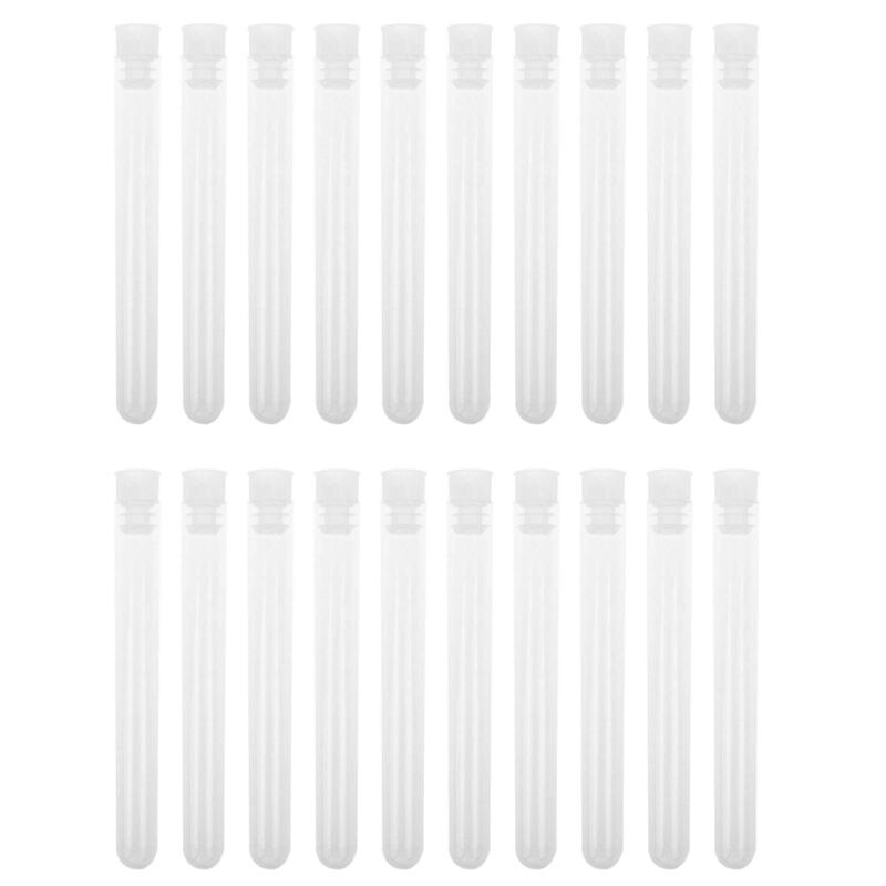 50 Pieces Clear Plastic Test Tubes 12 by 100 mm wi... – Grandado
