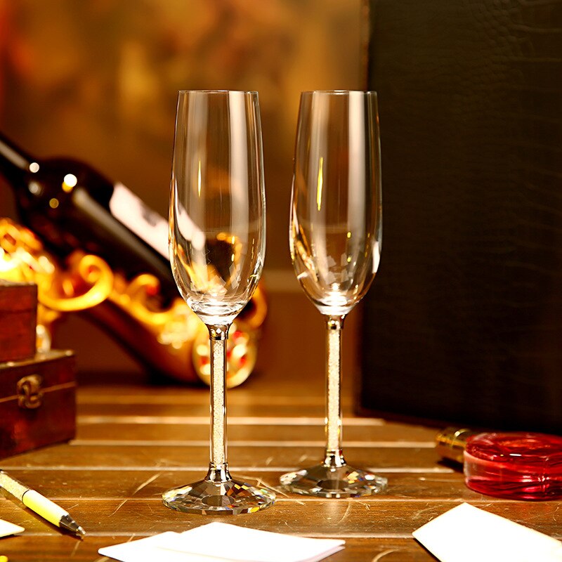 1/2/4/6Pcs Glasses Set European Style Diamond Wine... – Grandado