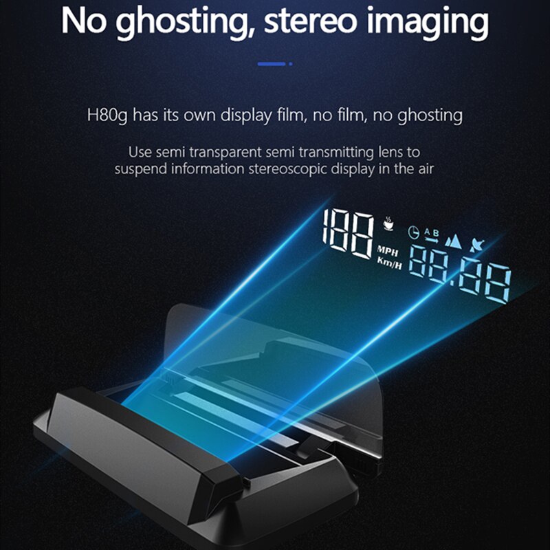 Hd Auto Gps Hud Scherm Head Up Display Tijd Snelhe... – Vicedeal