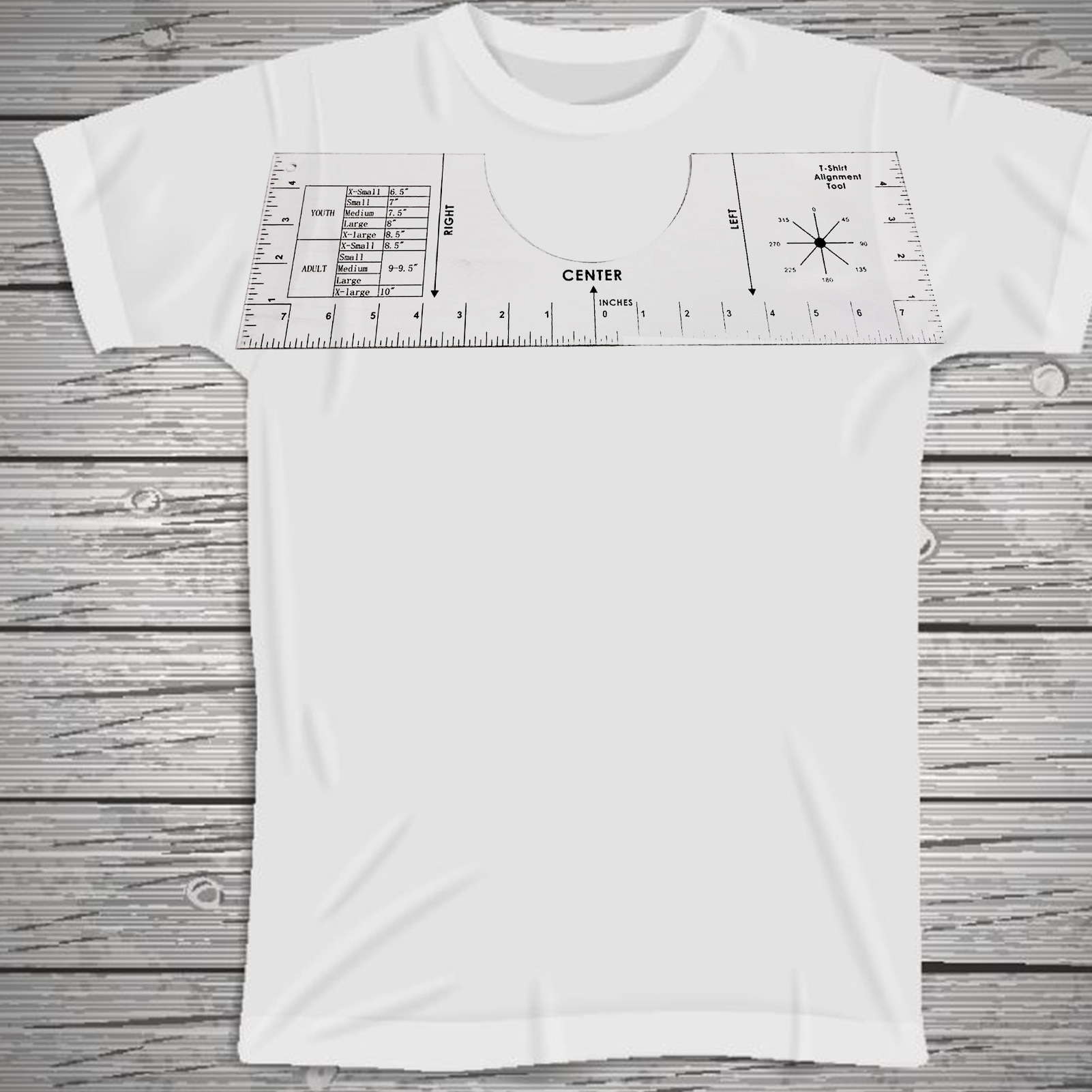T Shirt Ruler Guide Tee Alignment Tool Vinyl Apply... – Grandado