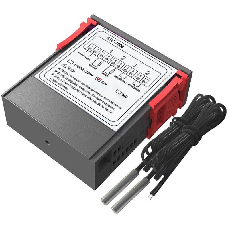 Dual Digitale Display Thermostaat Temperatuur Regu... – Vicedeal