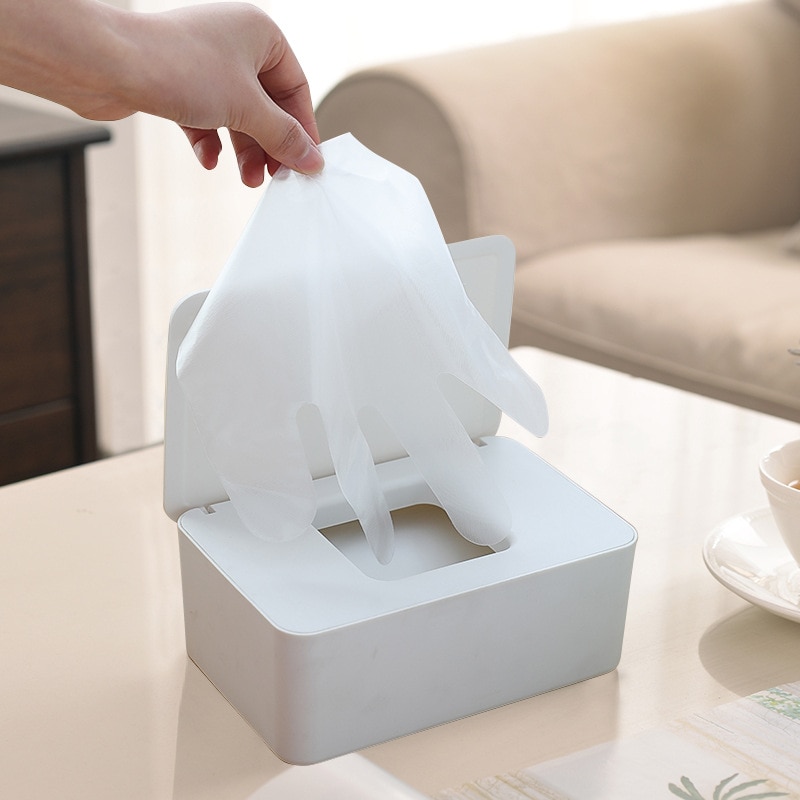 Wet Tissue Box Household Box Desktop With Lid Wet ... – Vicedeal