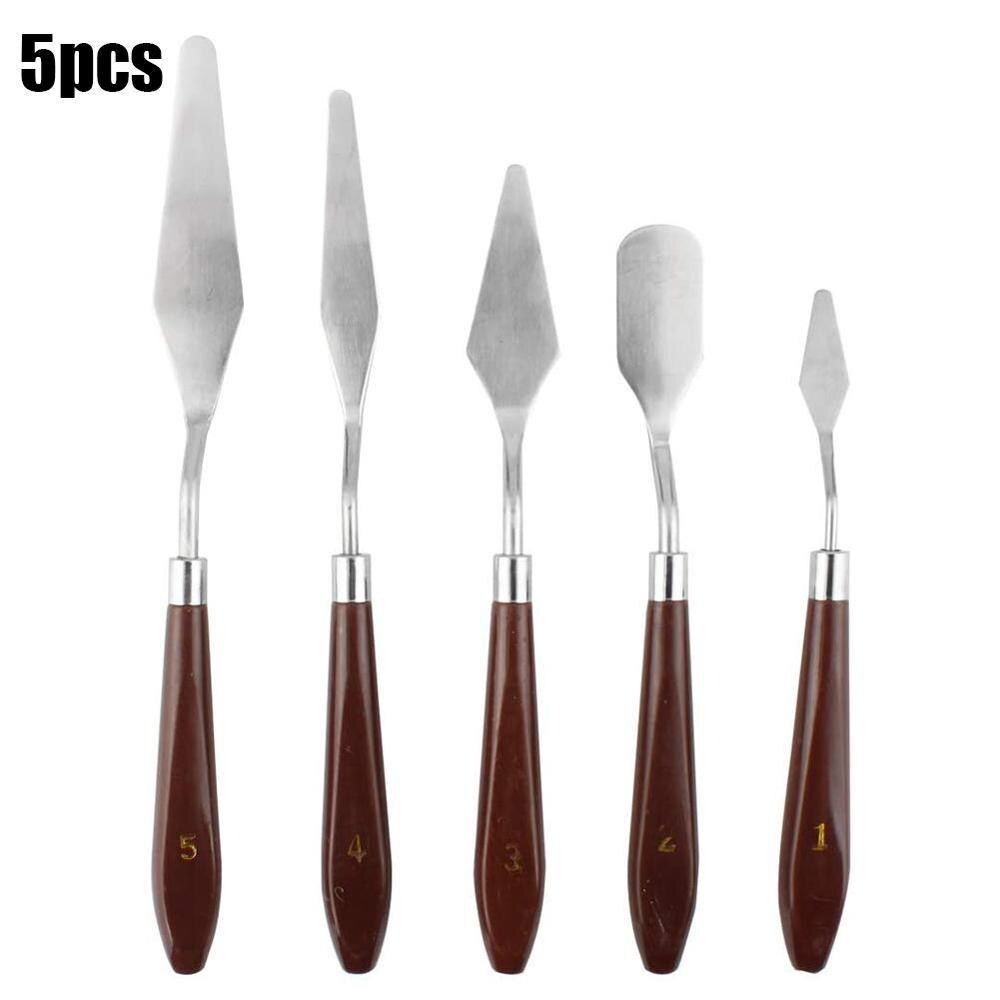 5PCS Steel Spatula Kit Palette Knife for oil paint... – Vicedeal
