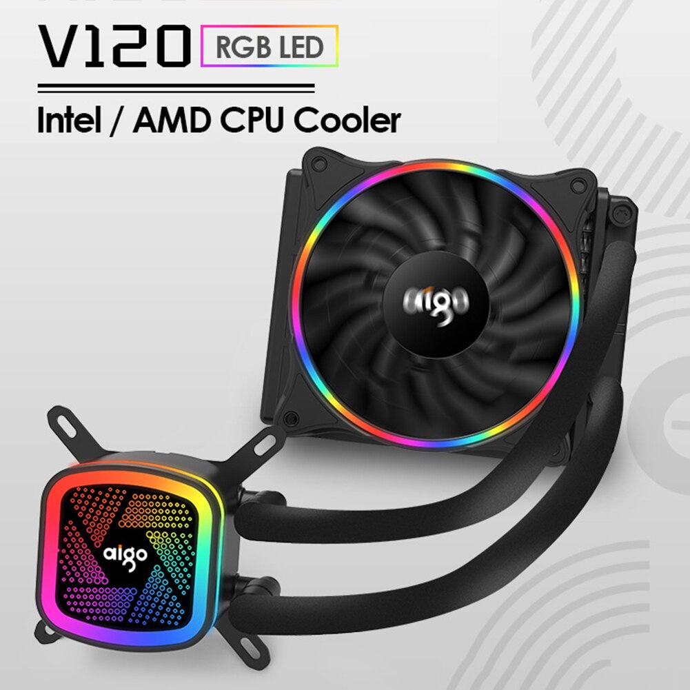 Aigo V120 AIO CPU Cooler 120mm Radiator for LGA 77... – Vicedeal