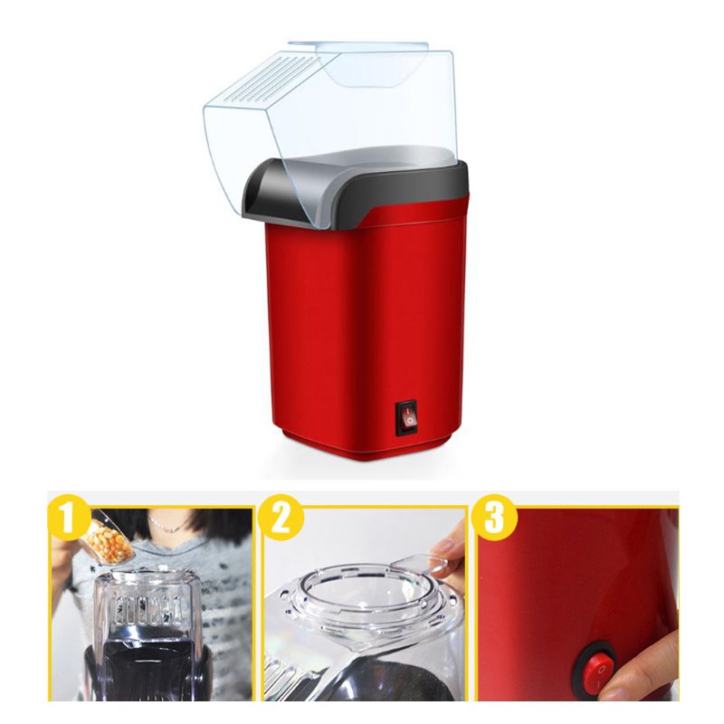 Easy Carry Electric Air Popcorn Maker Retro Machin... – Grandado