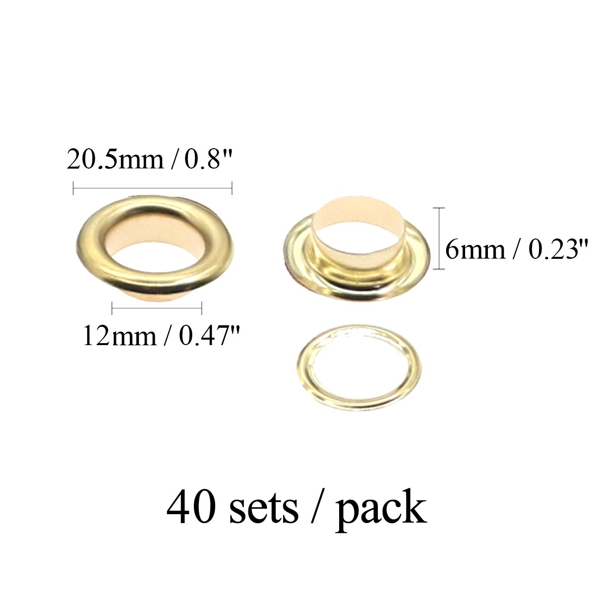 50sets/pack(Outer diameter)20.5mm (internal)12mm (... – Vicedeal