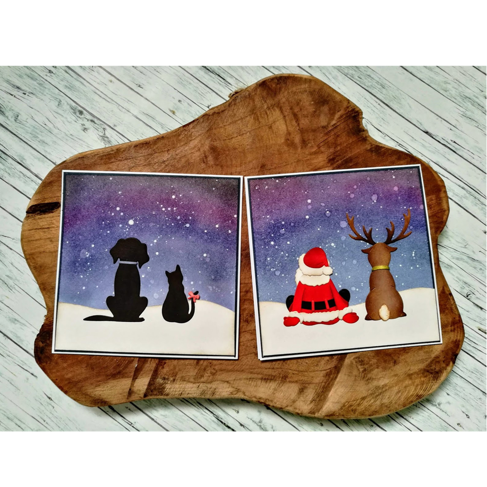 Metal Cutting Dies Cute Dog and Cat Animals Stenci... – Grandado