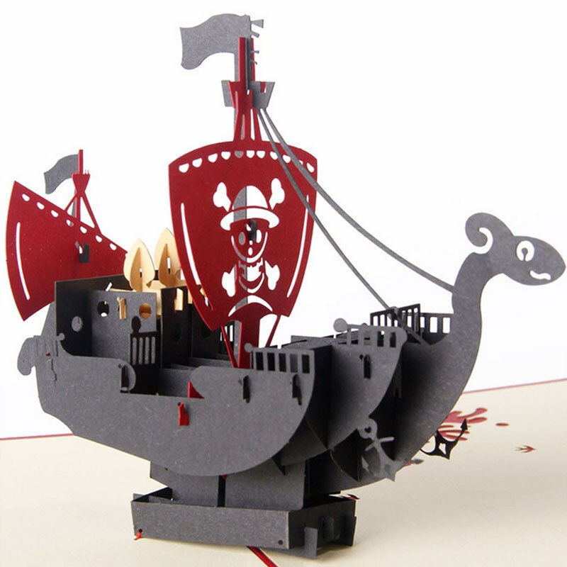 Delight eShop Cool 3D Handmade Pirate Ship Boy Bir... – Grandado