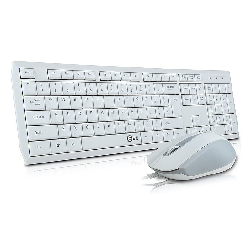 E Element V100 USB Mute Wired Keyboard Mouse Deskt... – Grandado