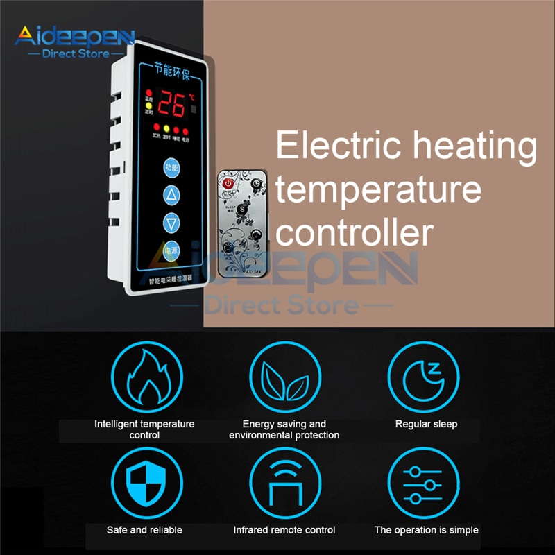 AC 110V-220V 2500W High Power Intelligent Thermost... – Grandado