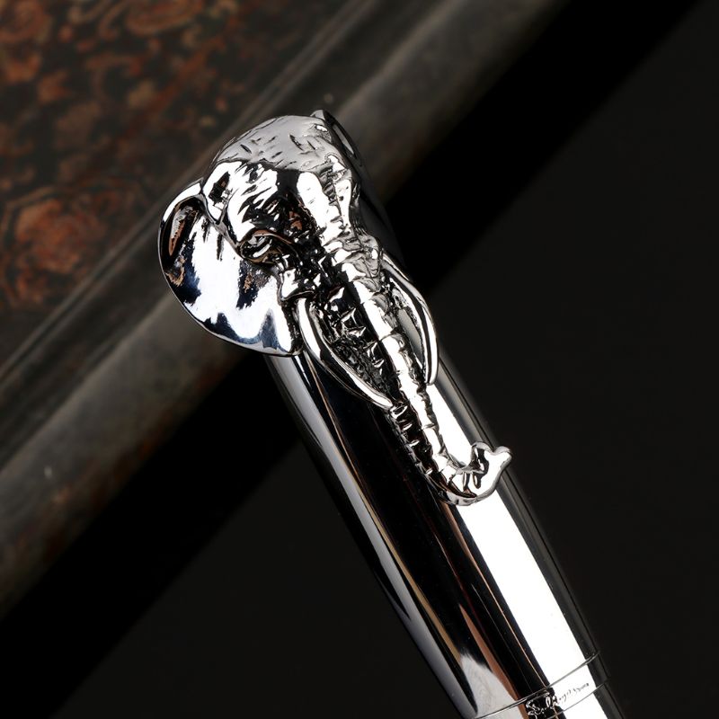 Elephant Head in Lid Fountain Pen Delicate Medium ... – Grandado