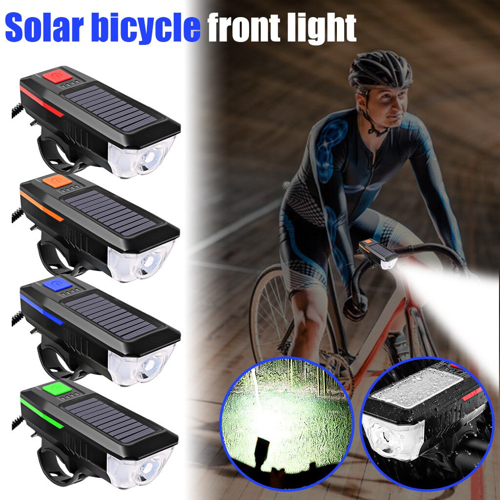 Bicycle Bell With Light USB Rechargeable Solar Pow... – Grandado