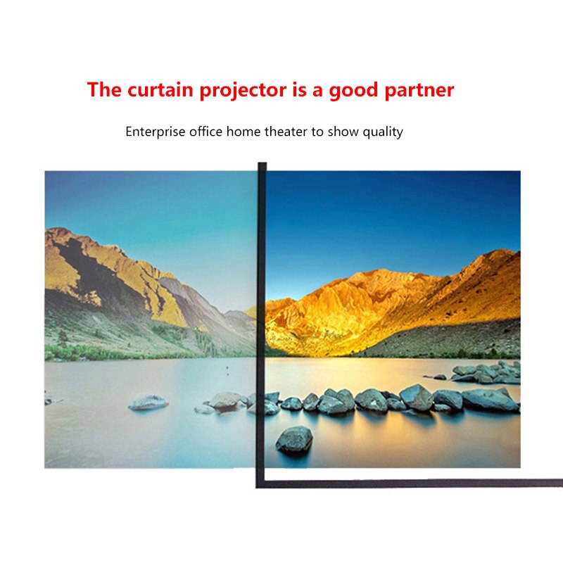 100 Inch Foldable HD Screen Canvas 16:9 Projector ... – Grandado