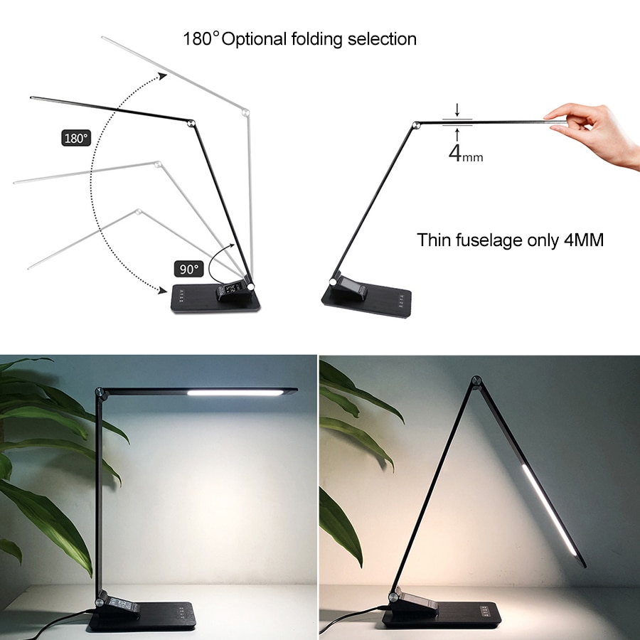 Multifunctional Foldable Touch Desk Lamp Dimmable ... – Vicedeal
