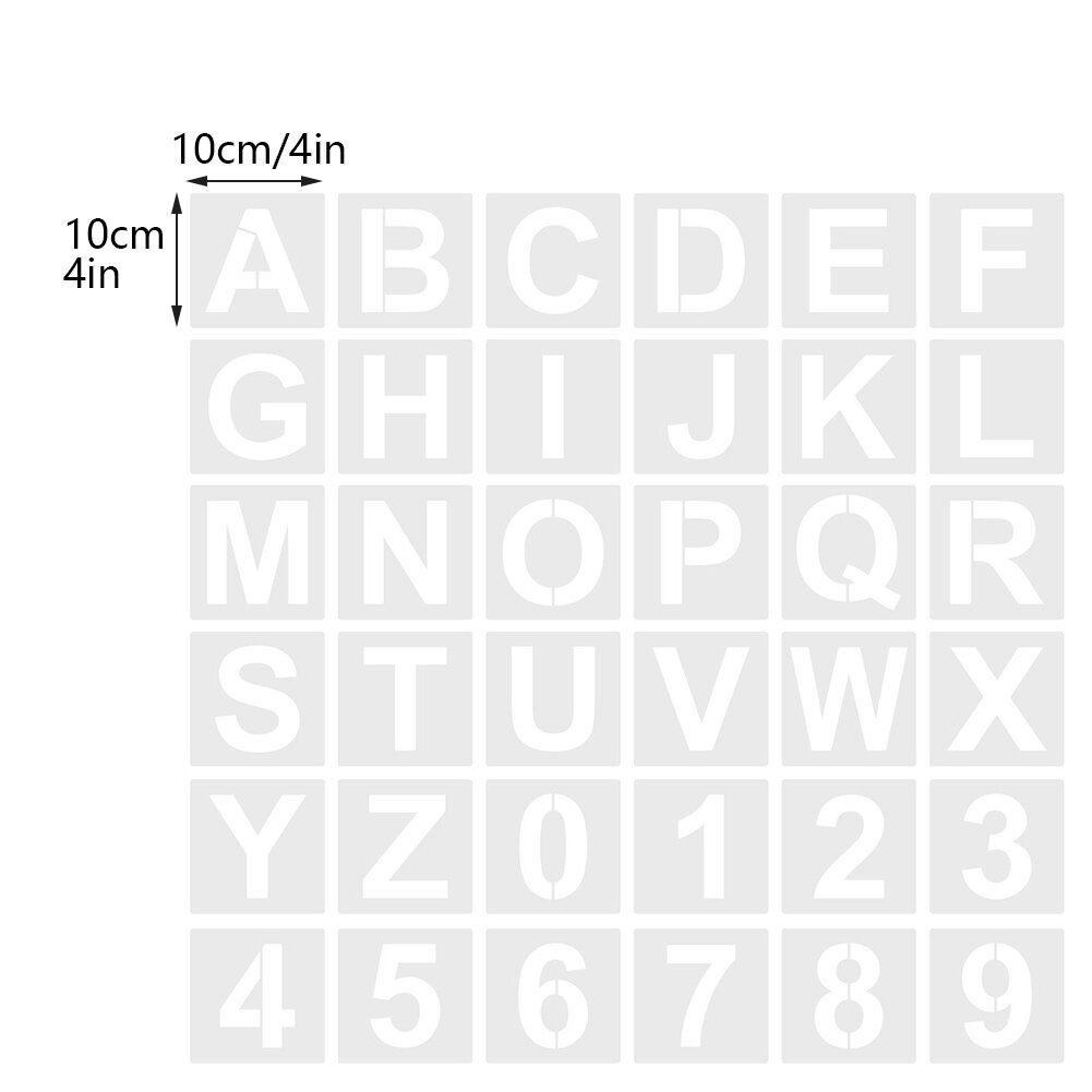 36pcs 4inch Wall Craft DIY Learning School Reusabl... – Vicedeal