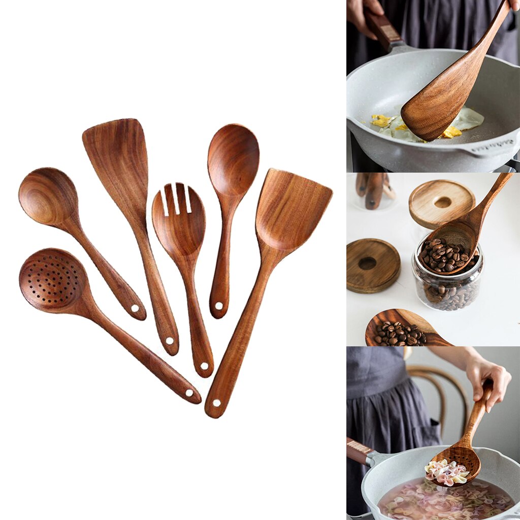Kitchen Utensils Set,wooden Cooking Utensil Set No... – Grandado