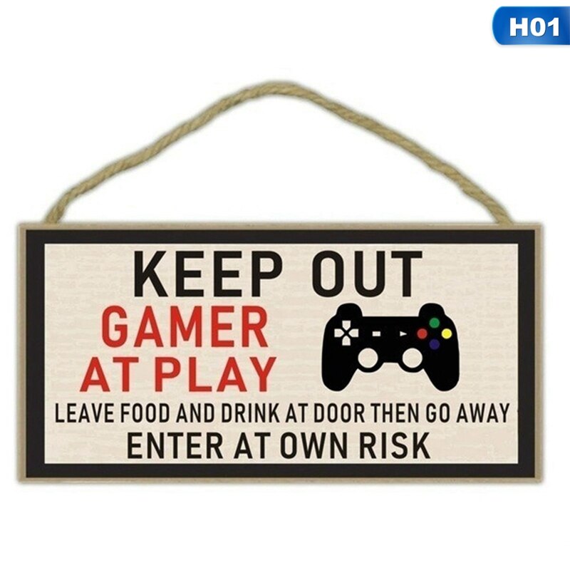 Anti-disturb Keep Out Gamer At Play Wood Door Deco... – Vicedeal