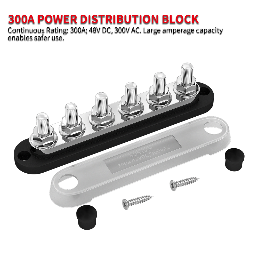DaierTek 300A Negative Bus Bar 12V Distribution Bl... – Grandado
