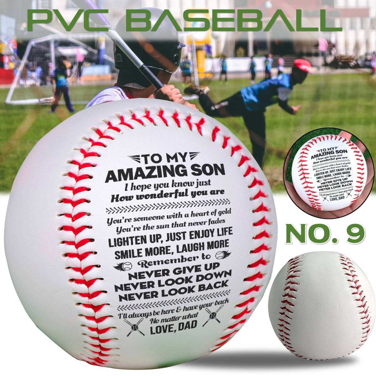 9 Inch Handgemaakte Baseballs Pvc Bovenste Rubber ... – Grandado