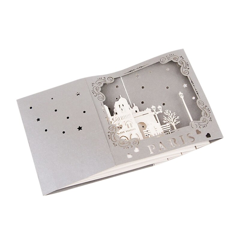 Paris 3D Fold Up Card And Envelope - Unique Fold U... – Grandado