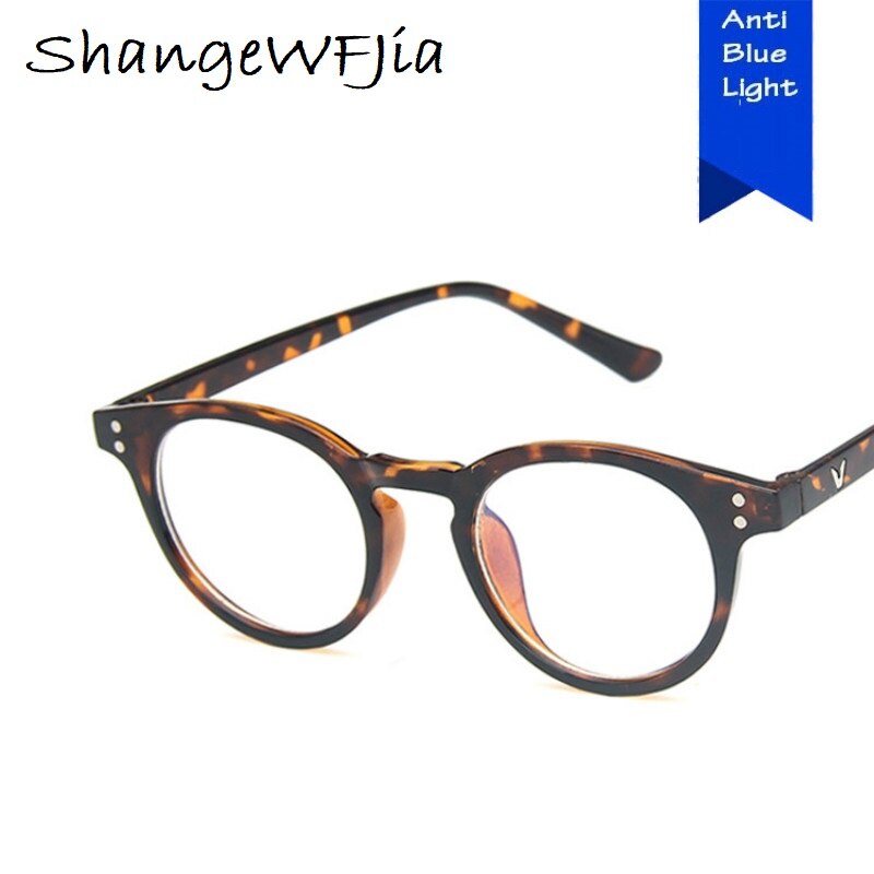 Anti Blue Rays Compute Round Glasses Women Blue Li... – Vicedeal