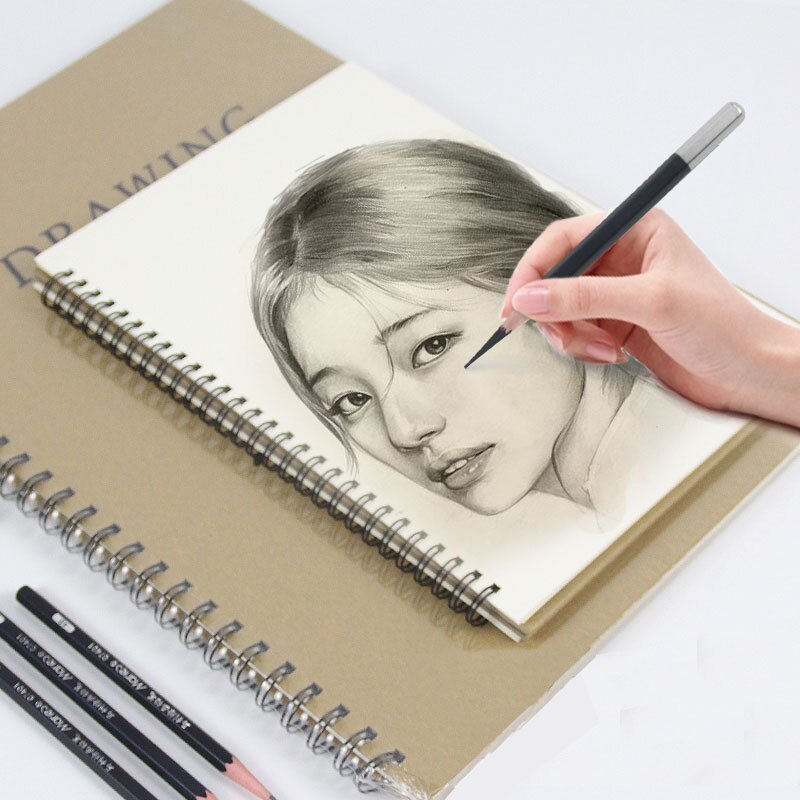 Simplicity Kraft Paper Sketchbook Beginner Colorin... – Grandado