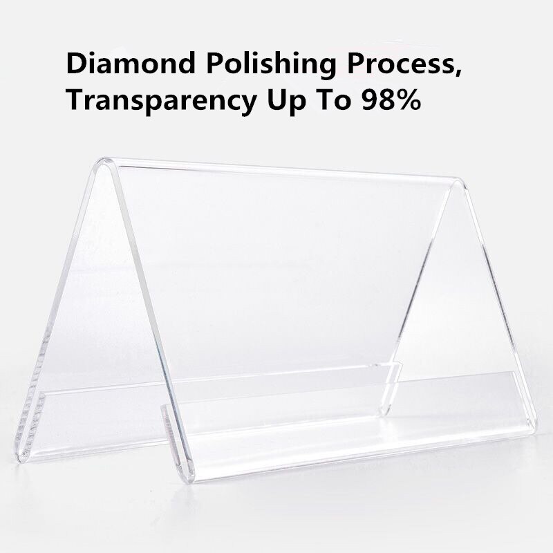 10 Pieces V Shape Clear Acrylic Sign Holder Displa... – Grandado