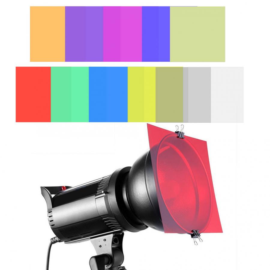Universal 11 pcs Colors Filter Paper for DSLR Came... – Vicedeal