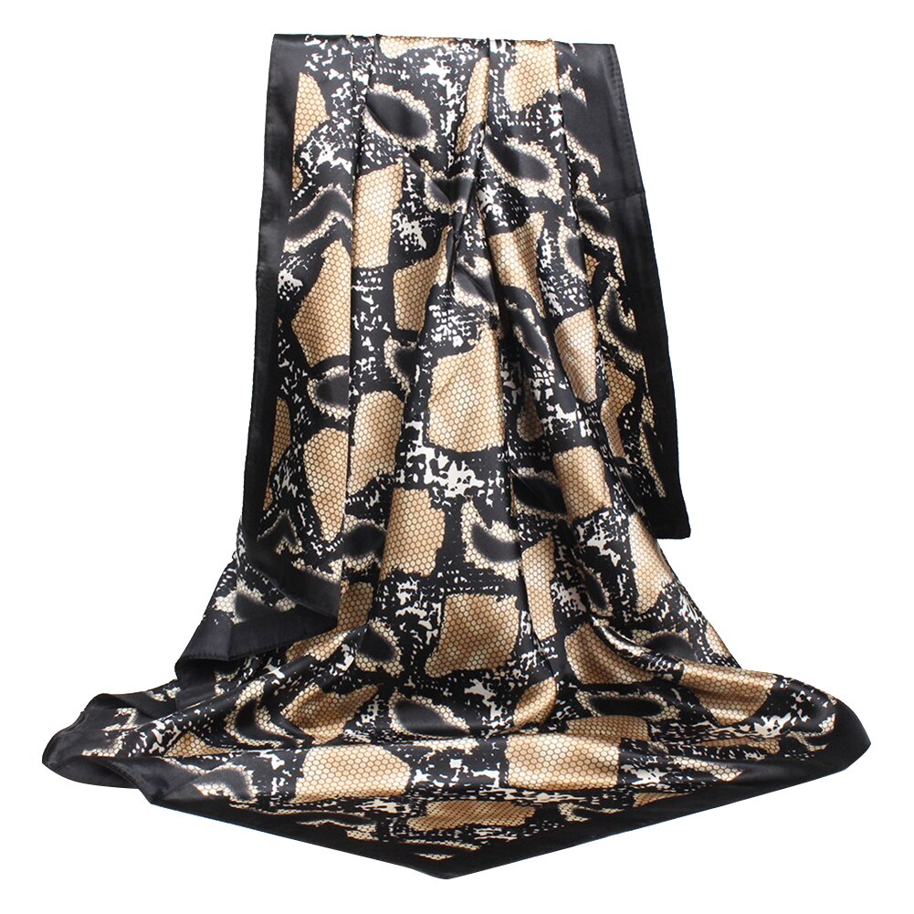 Vintage Women Artificial Silk Scarf Snake Printed ... – Grandado