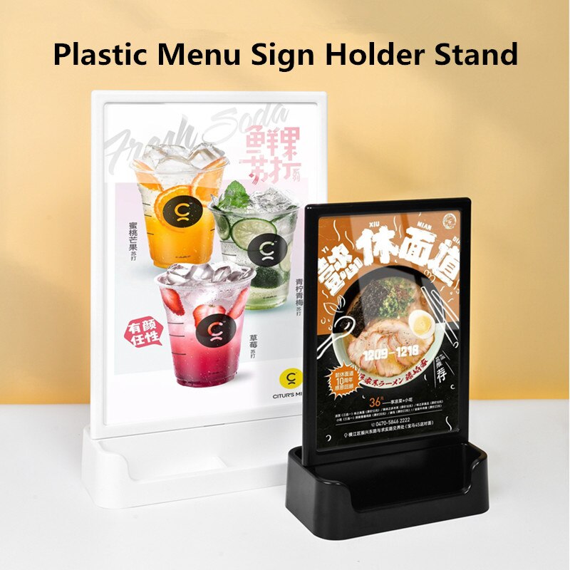 A5 T-shaped Table Stand-up Menu Card Holder Displa... – Grandado