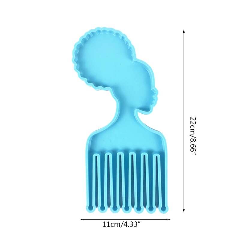 African Men Women Heads Shaped Combs Epoxy Resin M... – Vicedeal