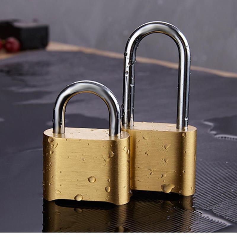 70mm 105mm Waterproof Door Lock Brass Padlock Comb... – Vicedeal