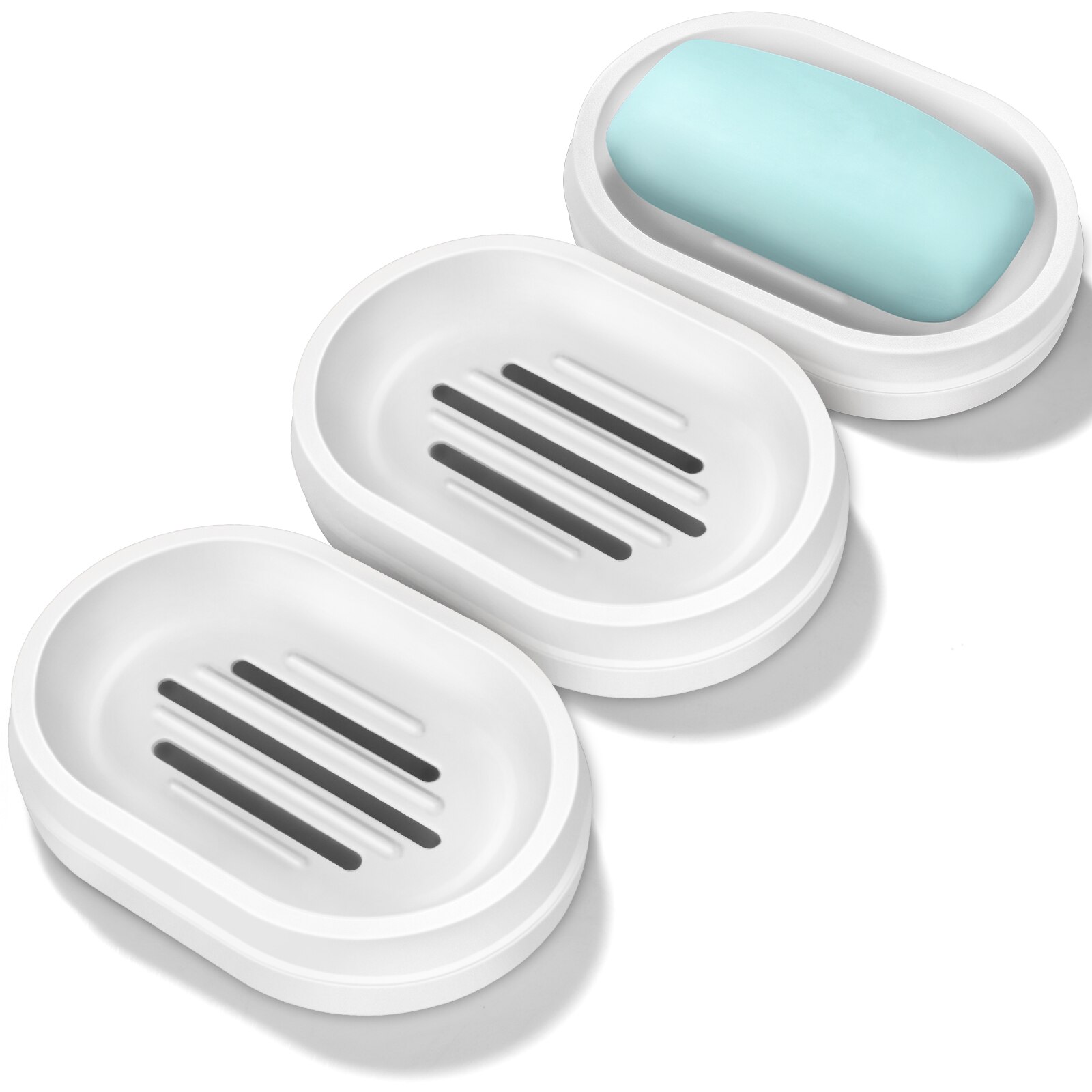 HOMEMAXS 3pcs Soap Holder Lightweight Portable Soa... – Vicedeal