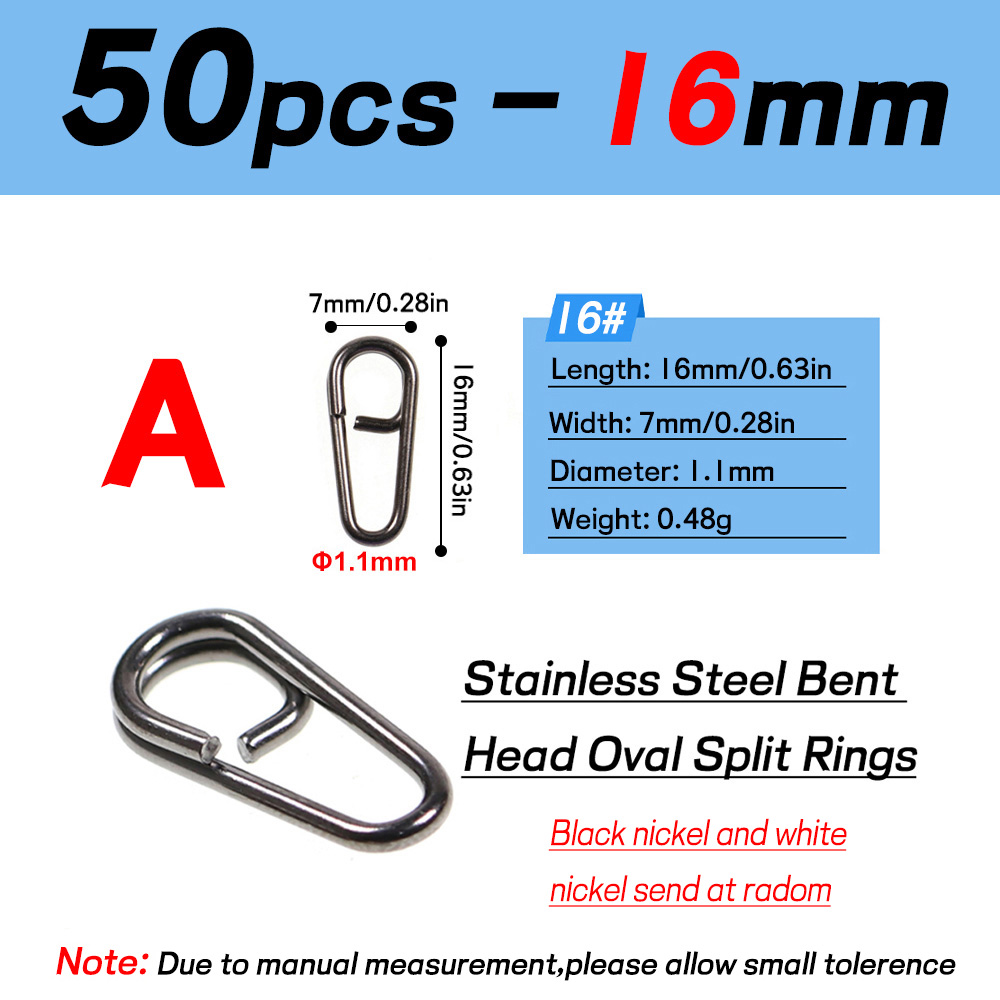 Bimoo 50pcs Stainless Steel Fishing Lure Leaders C... – Vicedeal