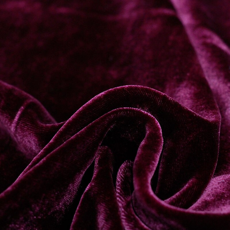 Red Raspberry Purple Silk Velvet Fabrics Garment M... – Grandado