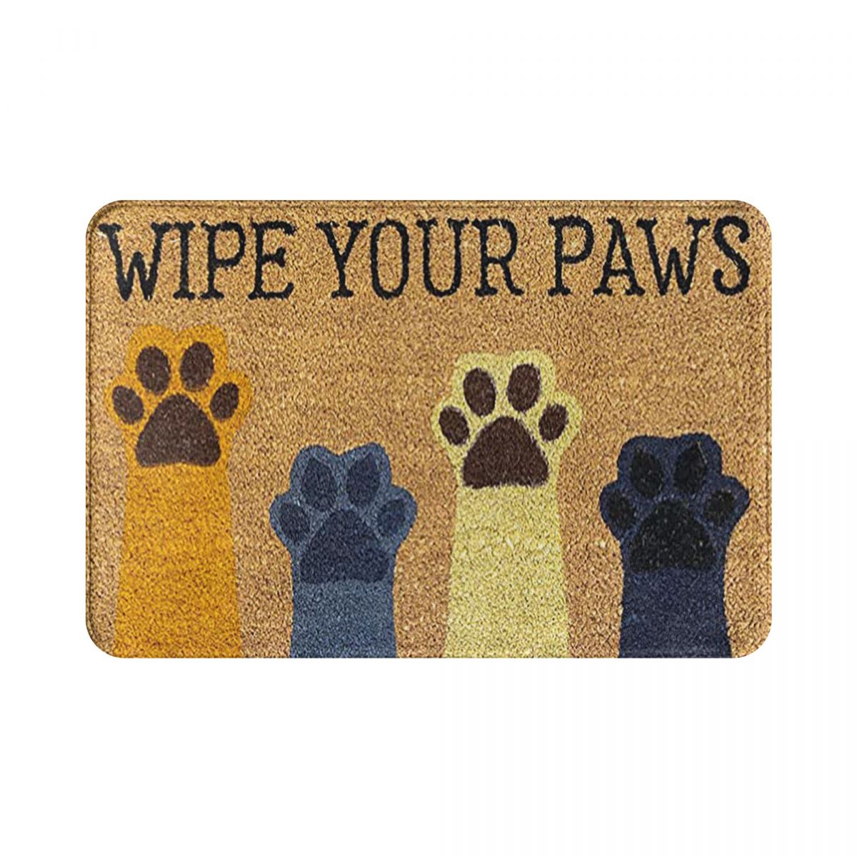 Cat Paw Wipe Your Paws Doormat Bedroom Rectangle S... – Grandado
