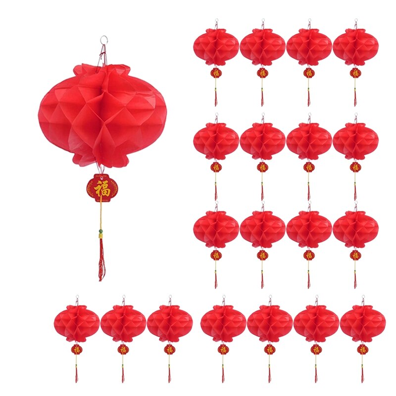 20Pack 10.5 Inch Chinese Year Red Paper Lanterns,H... – Grandado
