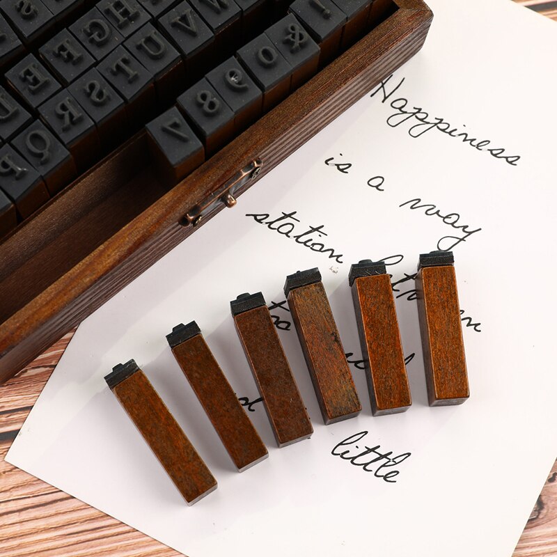 Multiple Vintage Trend Series Wooden Journal Stamp... – Grandado