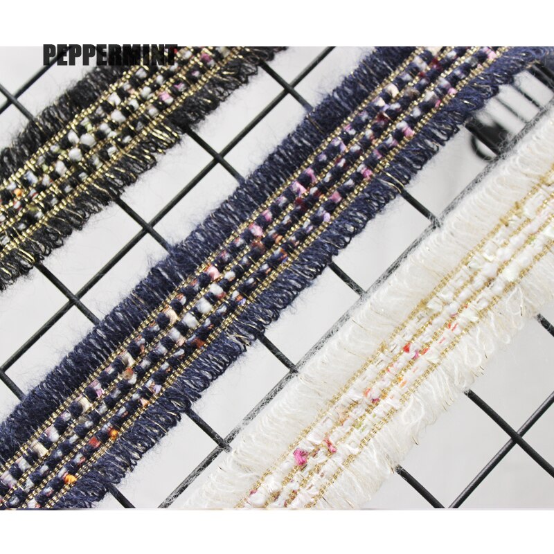 2 yards 3 cm Golden Tweed Webbing jacquard Weave T... – Grandado