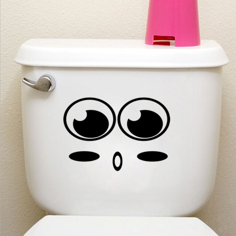 Cartoon Face Toilet Stickers DIY Self Adhesive Wal... – Vicedeal
