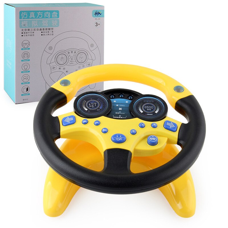 Baby Steering Toy Car Steering Wheel Sounds Toy Si... – Vicedeal