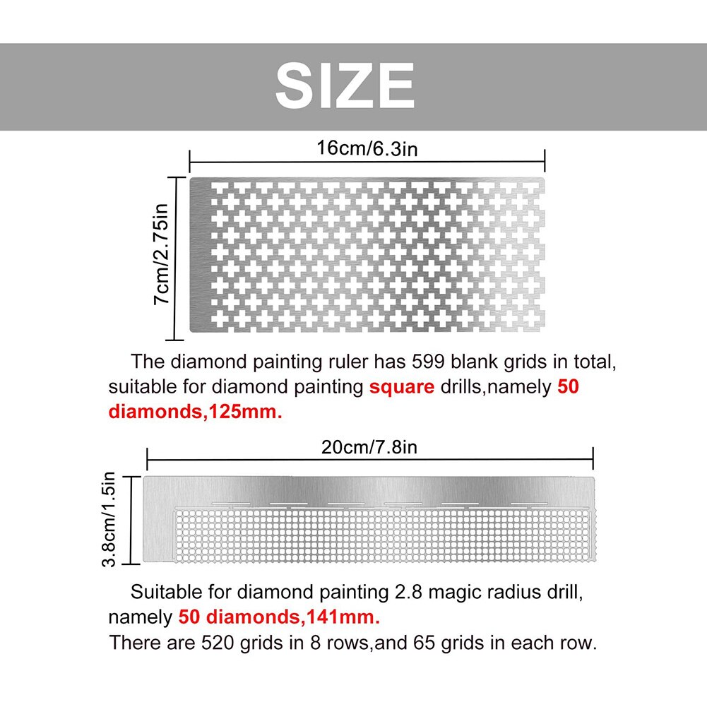 4X Square Painting Tool Ruler Stainless Steel DIY ... – Grandado