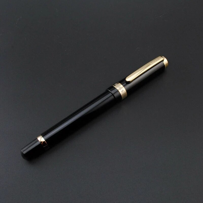 Model Wing Sung 698 Fountain Pen Black Gold Clip I... – Vicedeal