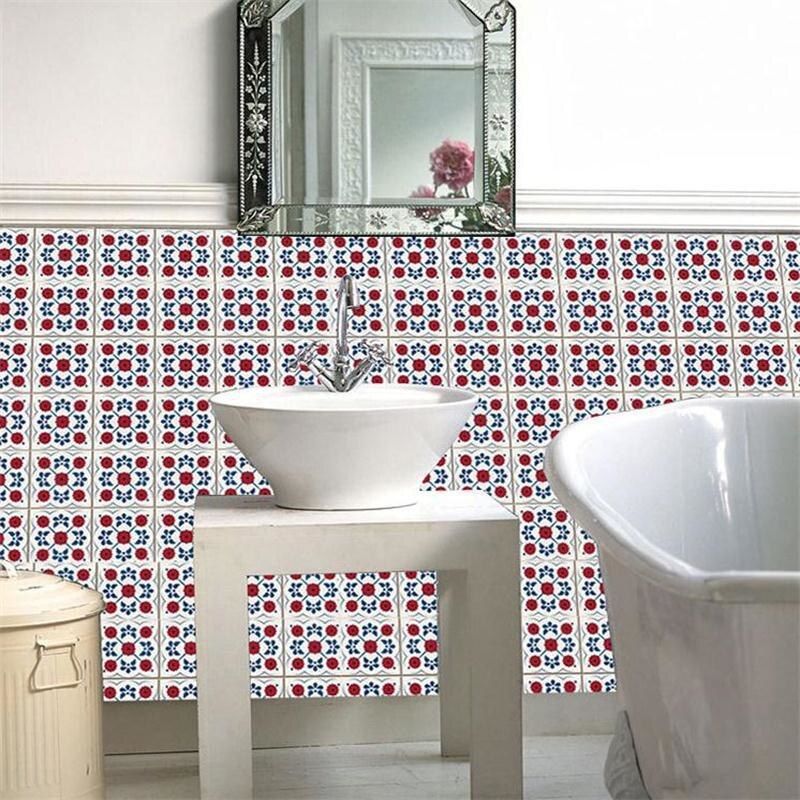 Ceramic Tile Stickers For Kitchen Bathroom PVC Sel... – Grandado