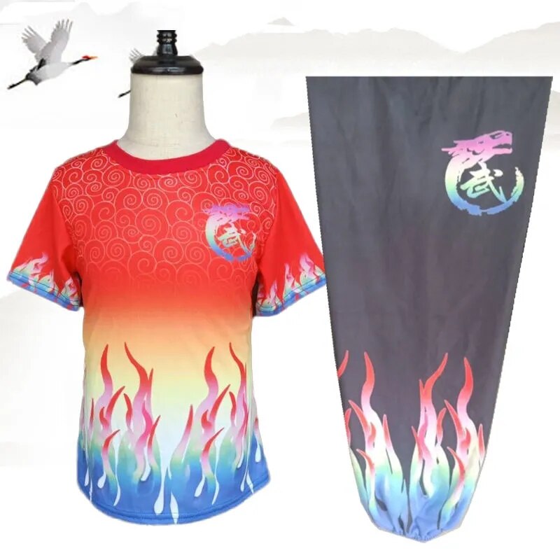 Wushu Wear Dragon Lion Dance Kung Fu Set Tshirt Ha... – Grandado