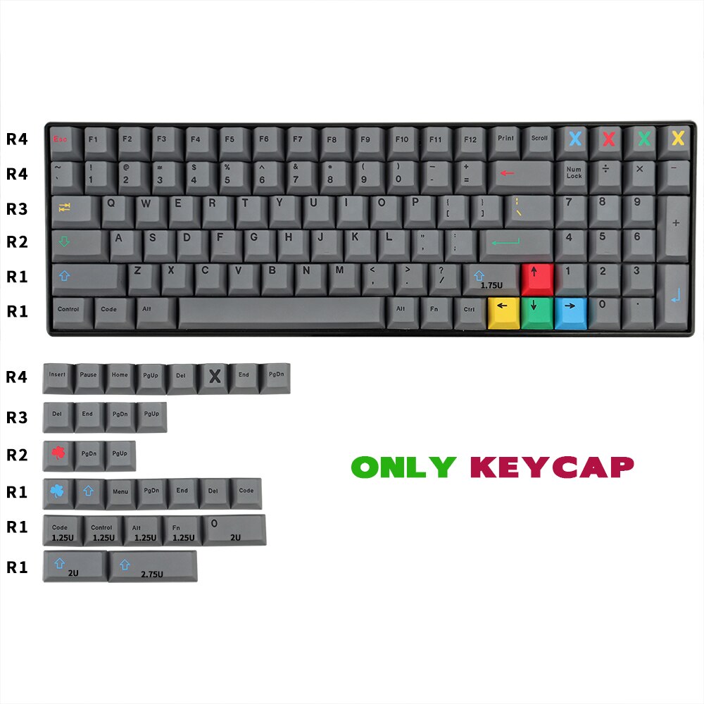 GMK Dualshot Theme Keycaps 129 Keys PBT DYE-SUB Ch... – Grandado