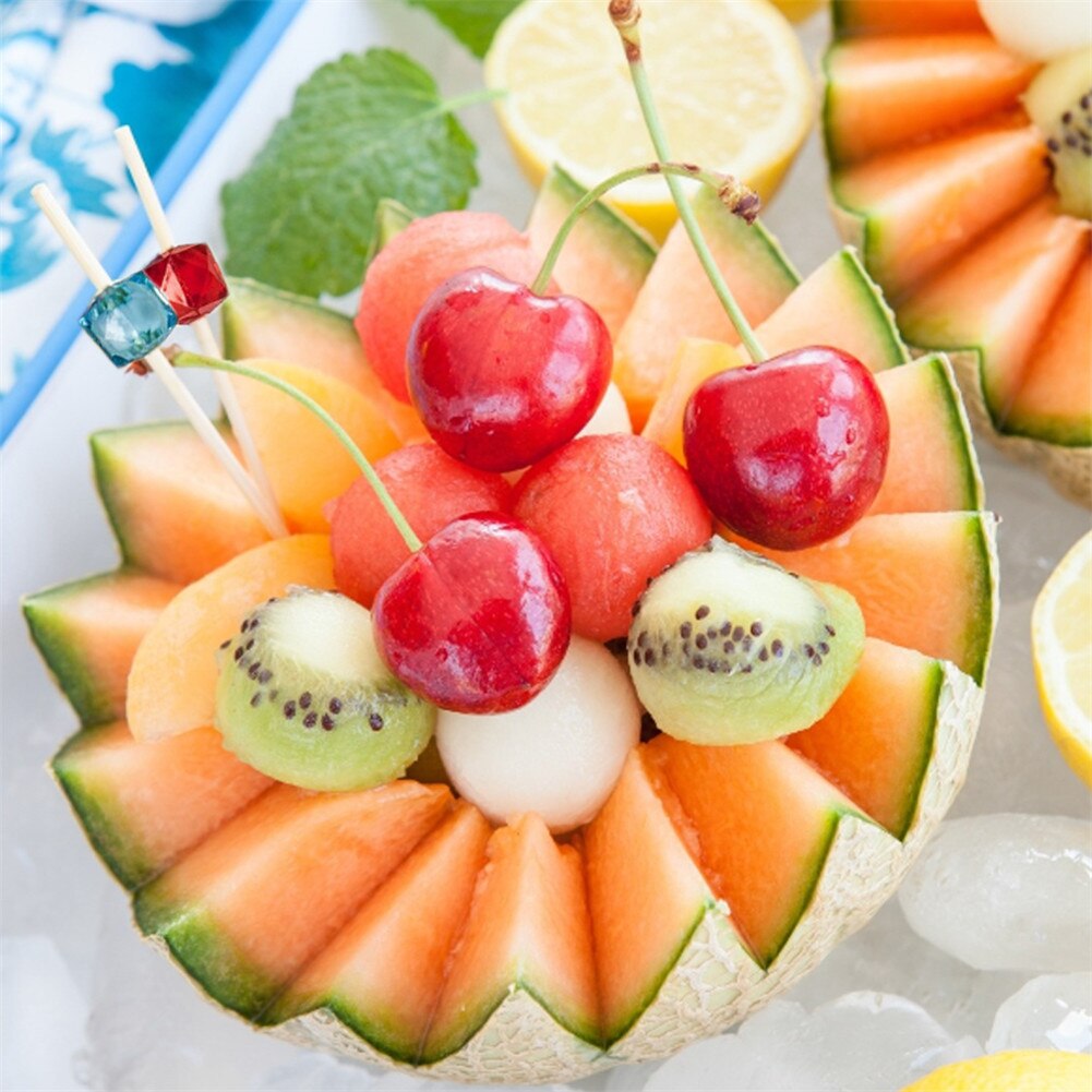 100pcs Disposable Bamboo Cocktail Skewer Fruit Ske Grandado