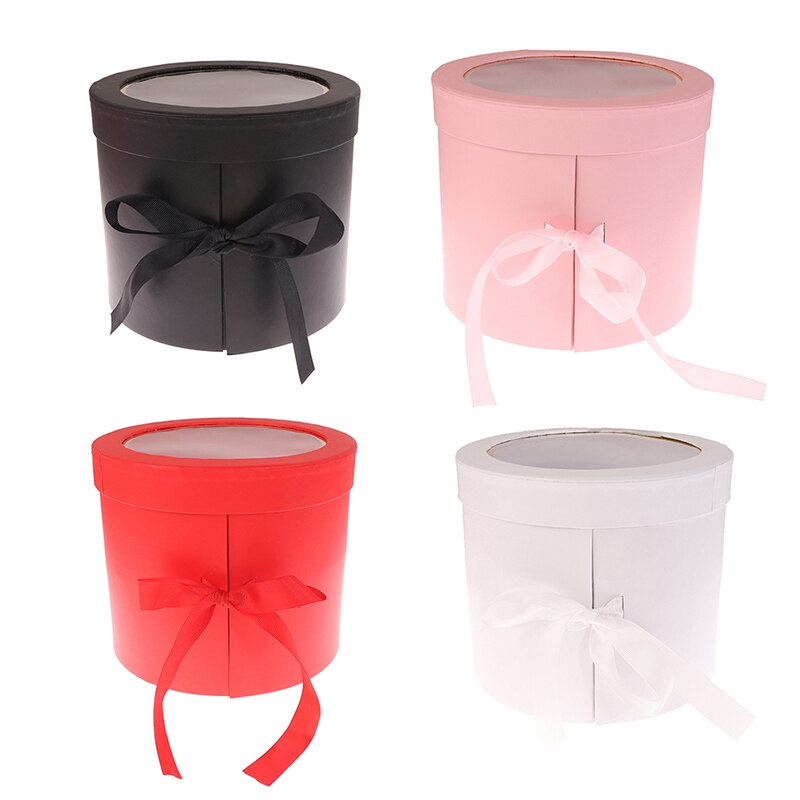 Two Layers Round Paper Box Bottom for Top for Flow... – Grandado